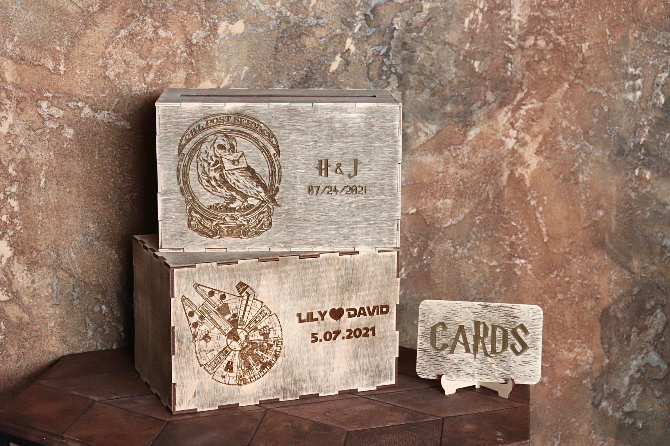 Custom Themed Card Box Unique Card Box Personalised Wedding | Etsy