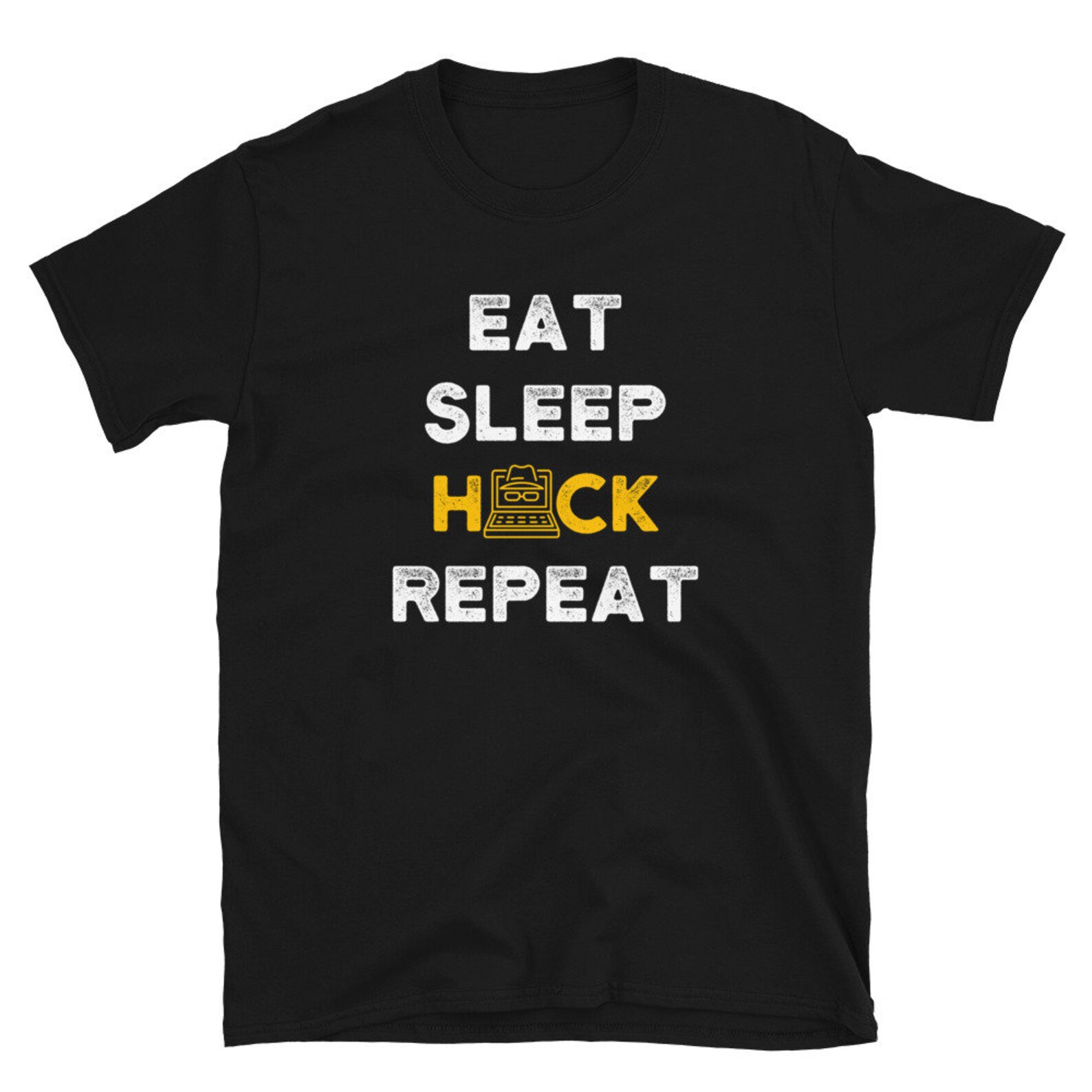 Eat Sleep Hack Repeat Funny Hacker T-Shirt | Etsy