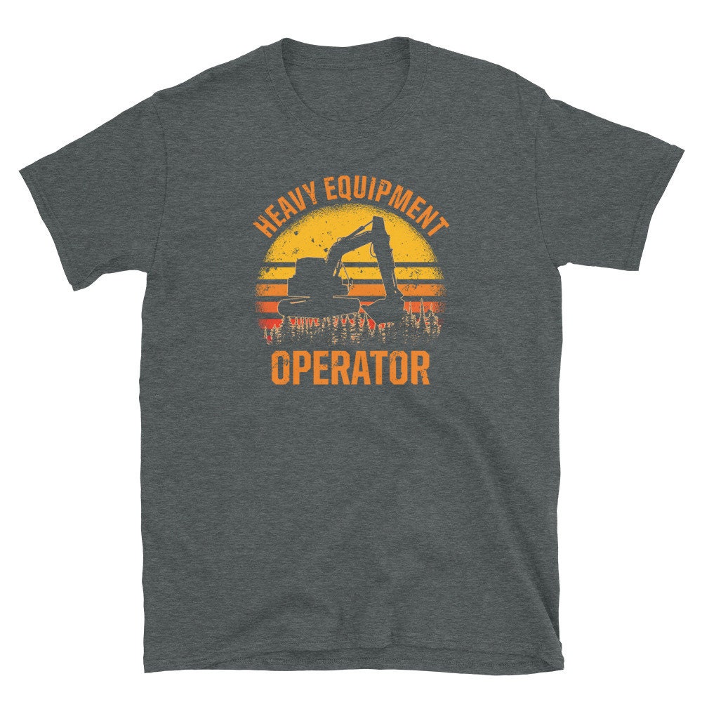 Retro Sunset Heavy Equipment Operator T-shirt - Etsy