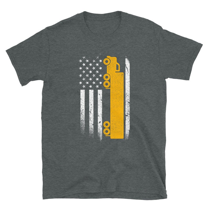 Truck 18 Wheeler American US Flag Trucker T-shirt - Etsy UK