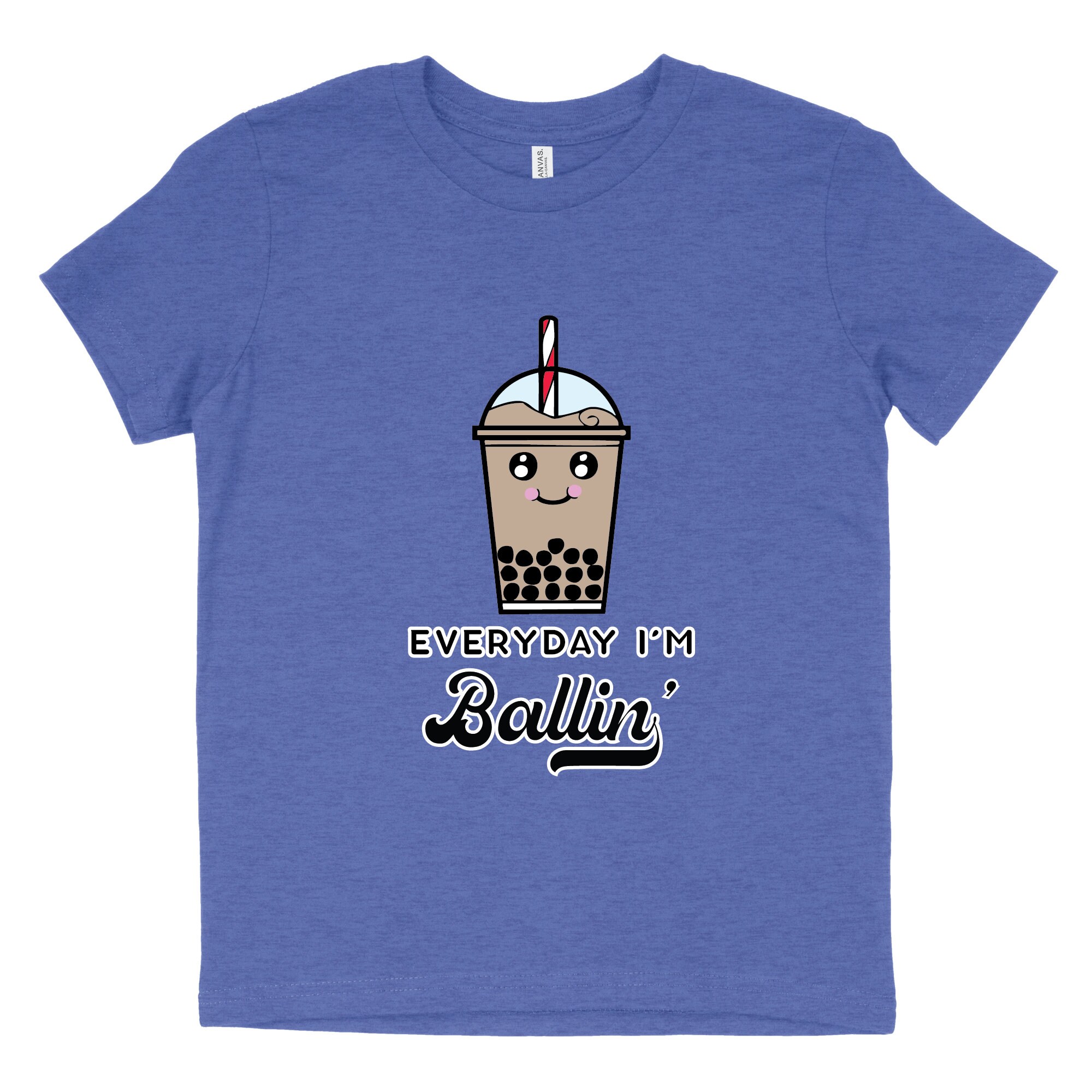 Kawaii Everyday I'm Ballin' Boba T-shirt Ballin' | Etsy