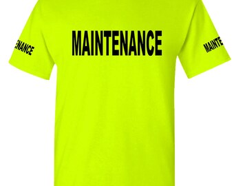 Maintenance T Shirt | Etsy
