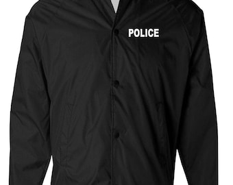 Police Windbreaker Jacket - Etsy