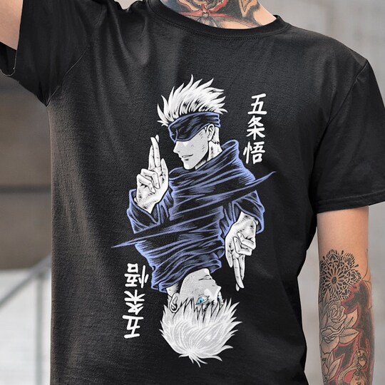 Unisex, Gojo Satoru Shirt - Jujutsu Kaisen, Jujutsu kaisen gojo Shirt ...