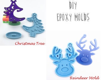Resin Reindeer Molds - Etsy