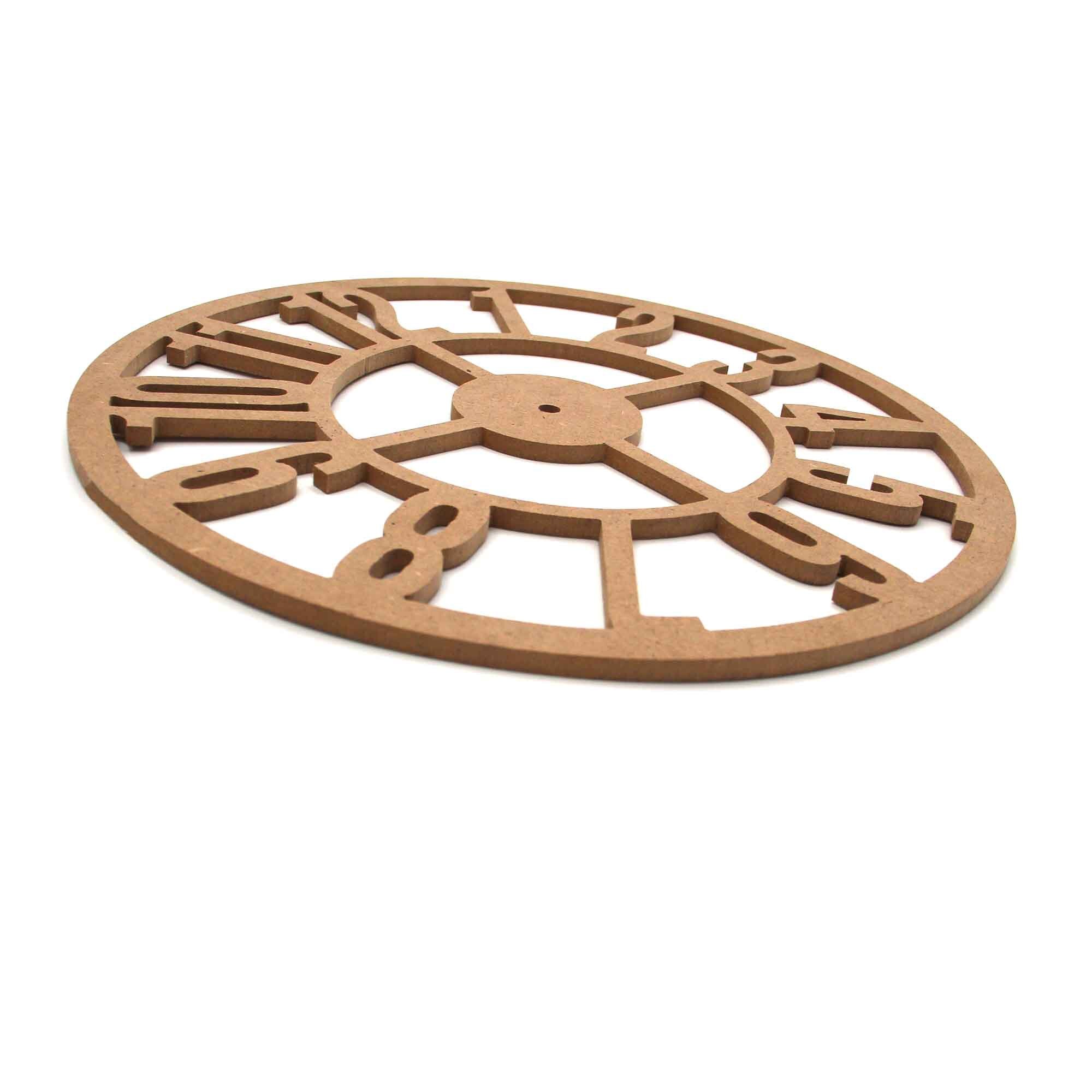 Wooden Clock Blankblank Clock Face Unfinished Raw Clock | Etsy