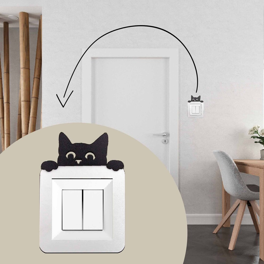 Cat Light Switch Surround Socket Surround Cover Outlet - Etsy