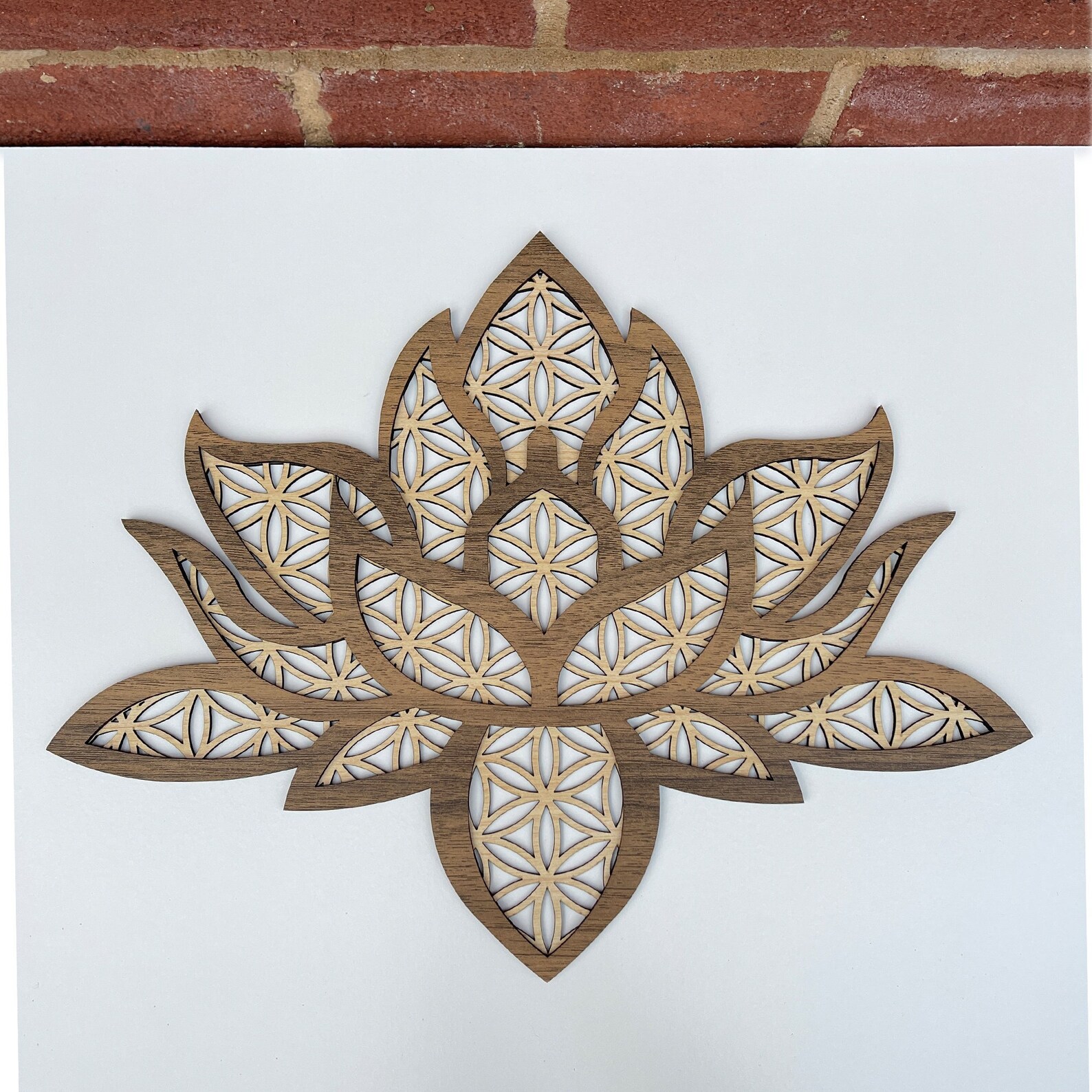 Flower of Life Detailed Lotus Energy Abundance Symbols Wall - Etsy
