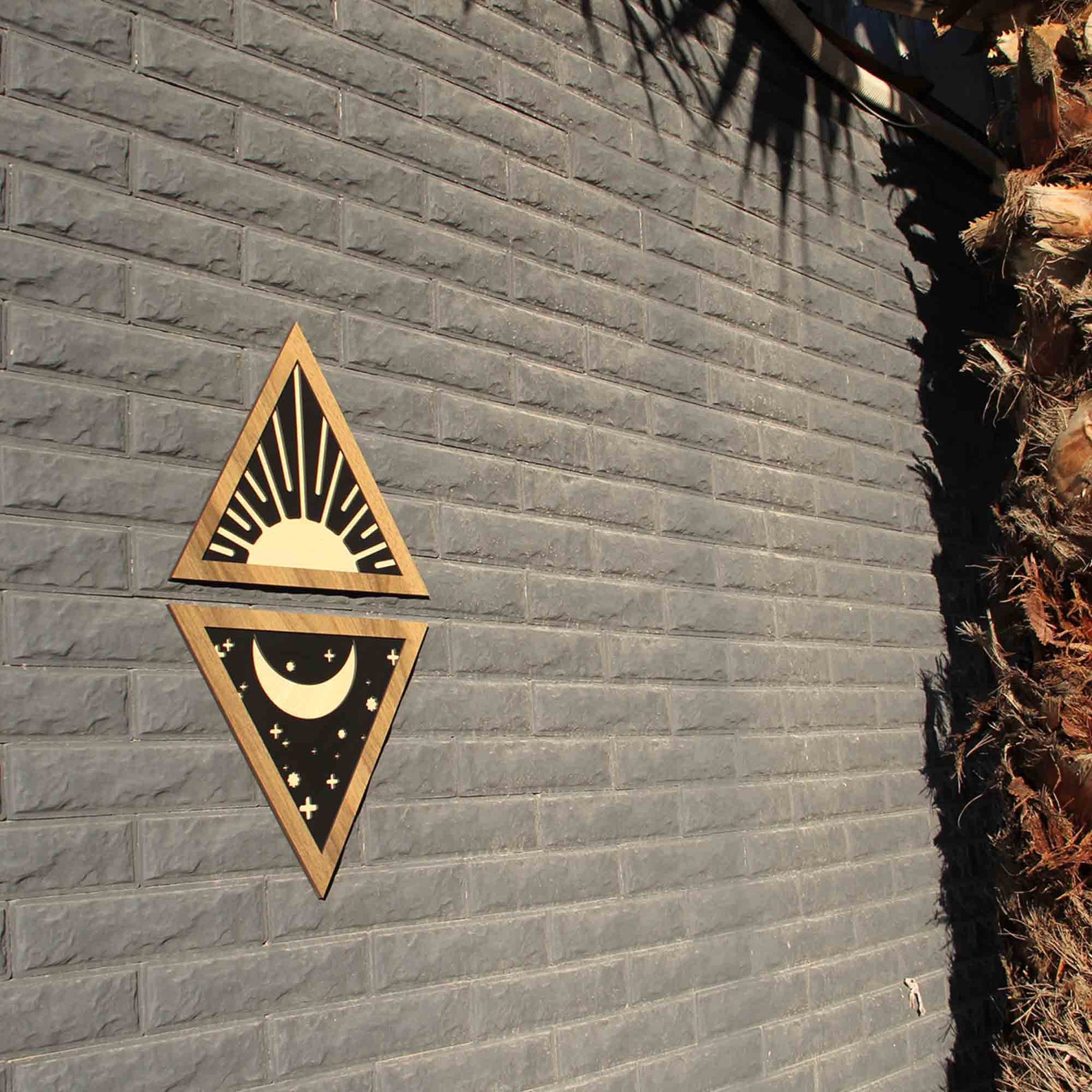 Set of Triangles Wall Decor Triangle Wall Hanging Triangle - Etsy