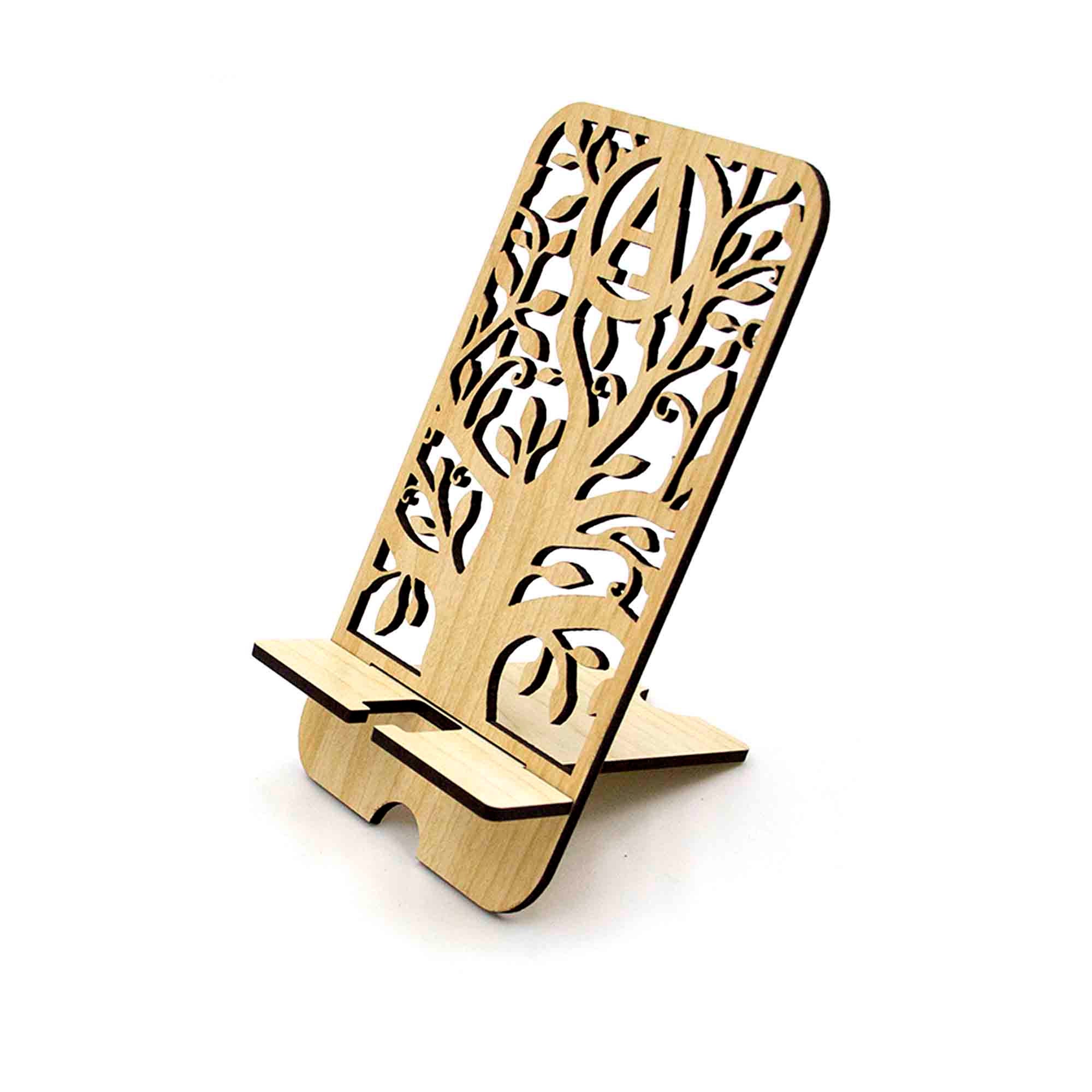 Personalized Phone Stand Wood Phone Stand Letter Phone | Etsy