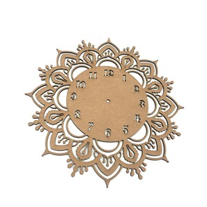 Wood Clock Blank, Clock Face, Unfinished Clock Face, Laser Cut Clock ...