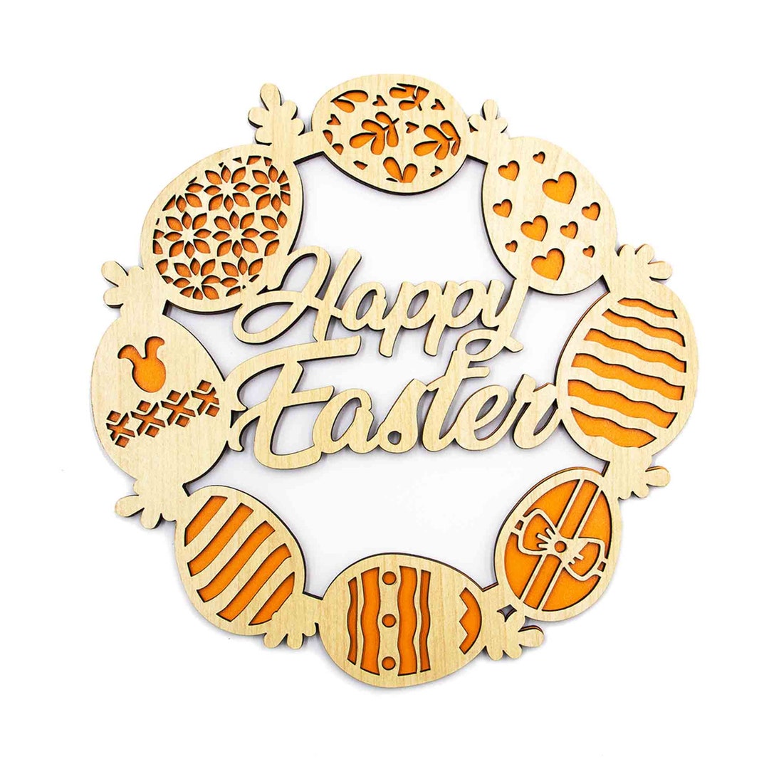 Happy Easter Door Hanger, Wood Door Hanger, Easter Front Door, Door ...