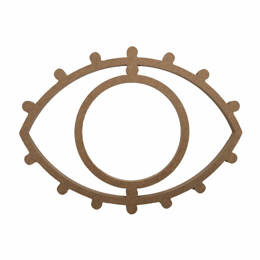 Raw Eye Shape Wall Decoration, Eye Wood Symbol Decor, Eye Wall Hanging ...