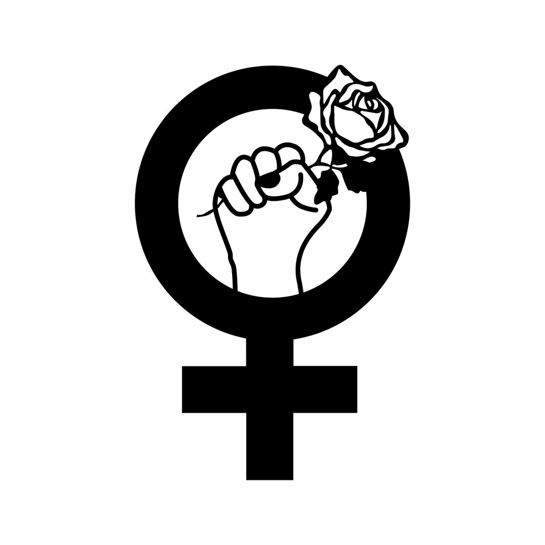 Female Symbol With Hand, Venus Symbol Wall Decor, Female Sign Wall Art ...