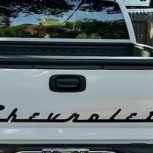 Custom Vintage Chevrolet Chevy Script Body Tailgate Decal New Custom ...