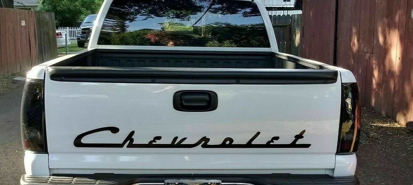 Custom Vintage Chevrolet Chevy Script Body Tailgate Decal New Custom ...