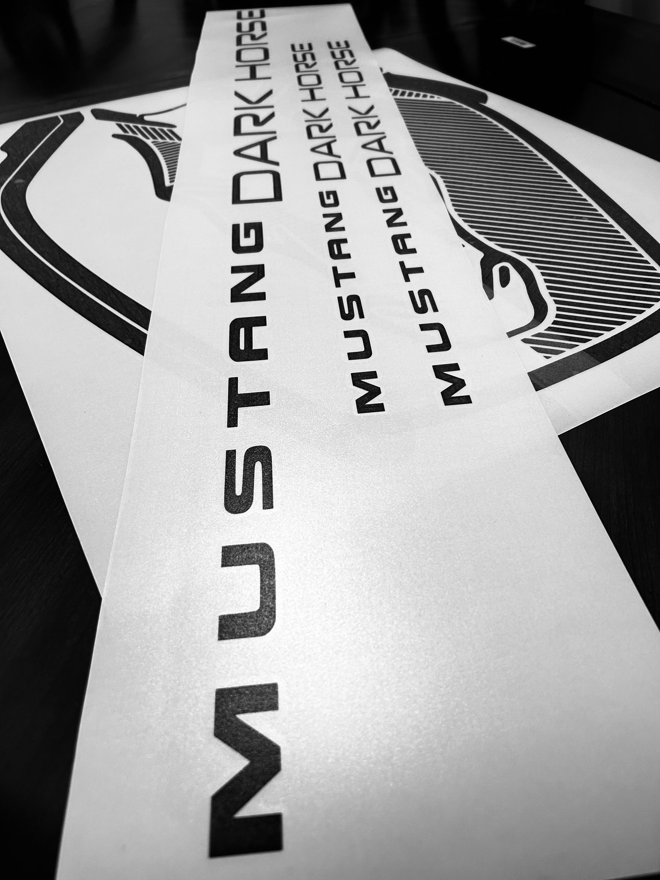 2024 Custom Handcrafted Mustang Dark Horse 4PC Set Hood Windshield ...