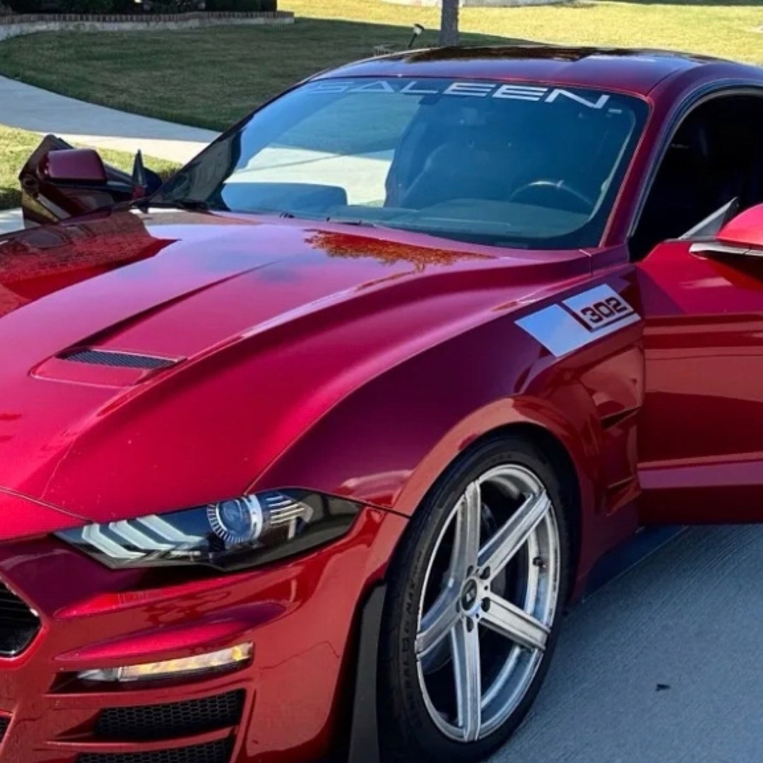 Custom Handcrafted Saleen 302 Decals Fender Hood Trim & Windshield New ...