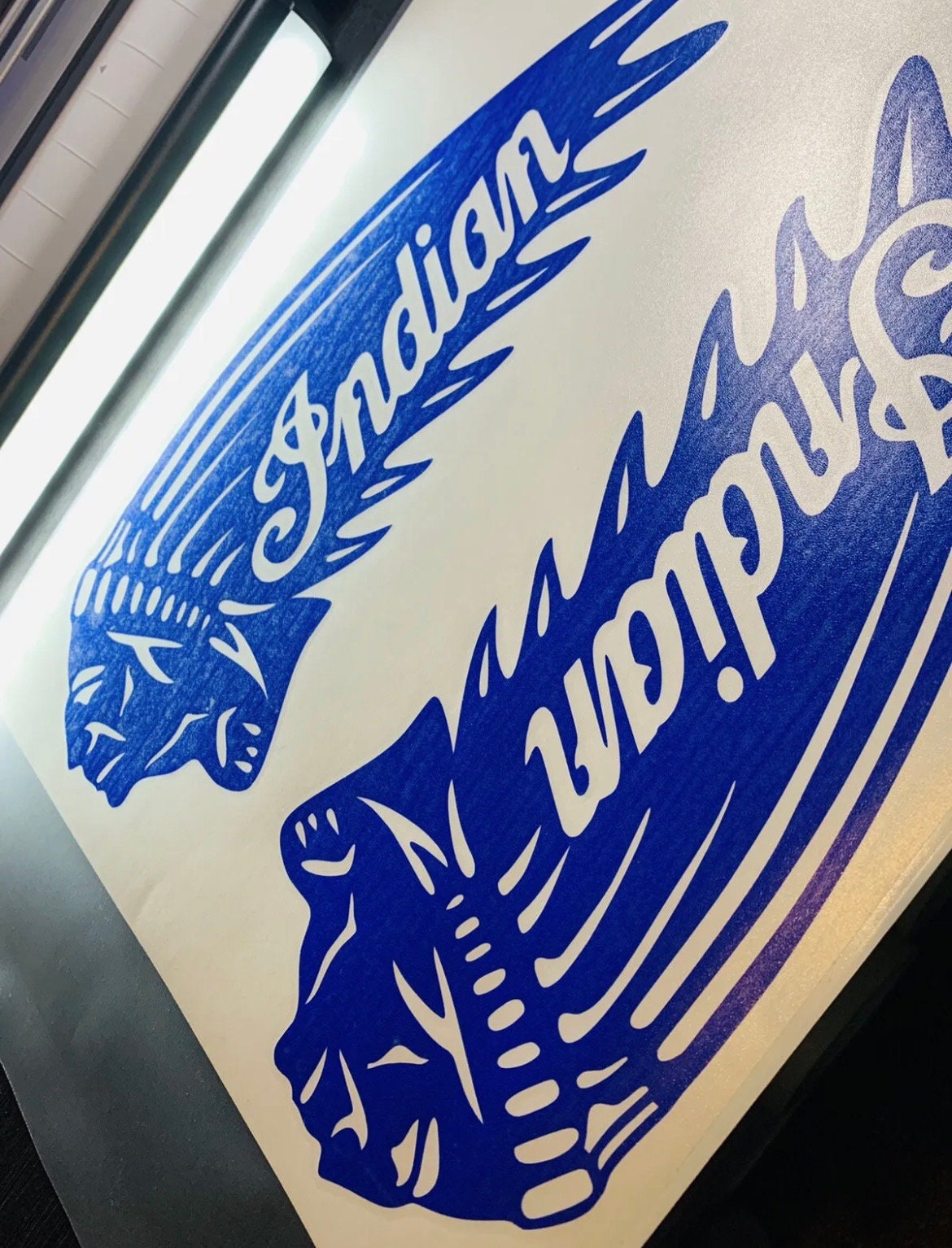 Custom Indian Hooligan Motorcycle Decals New 2PC Set Handcrafted RARE ...