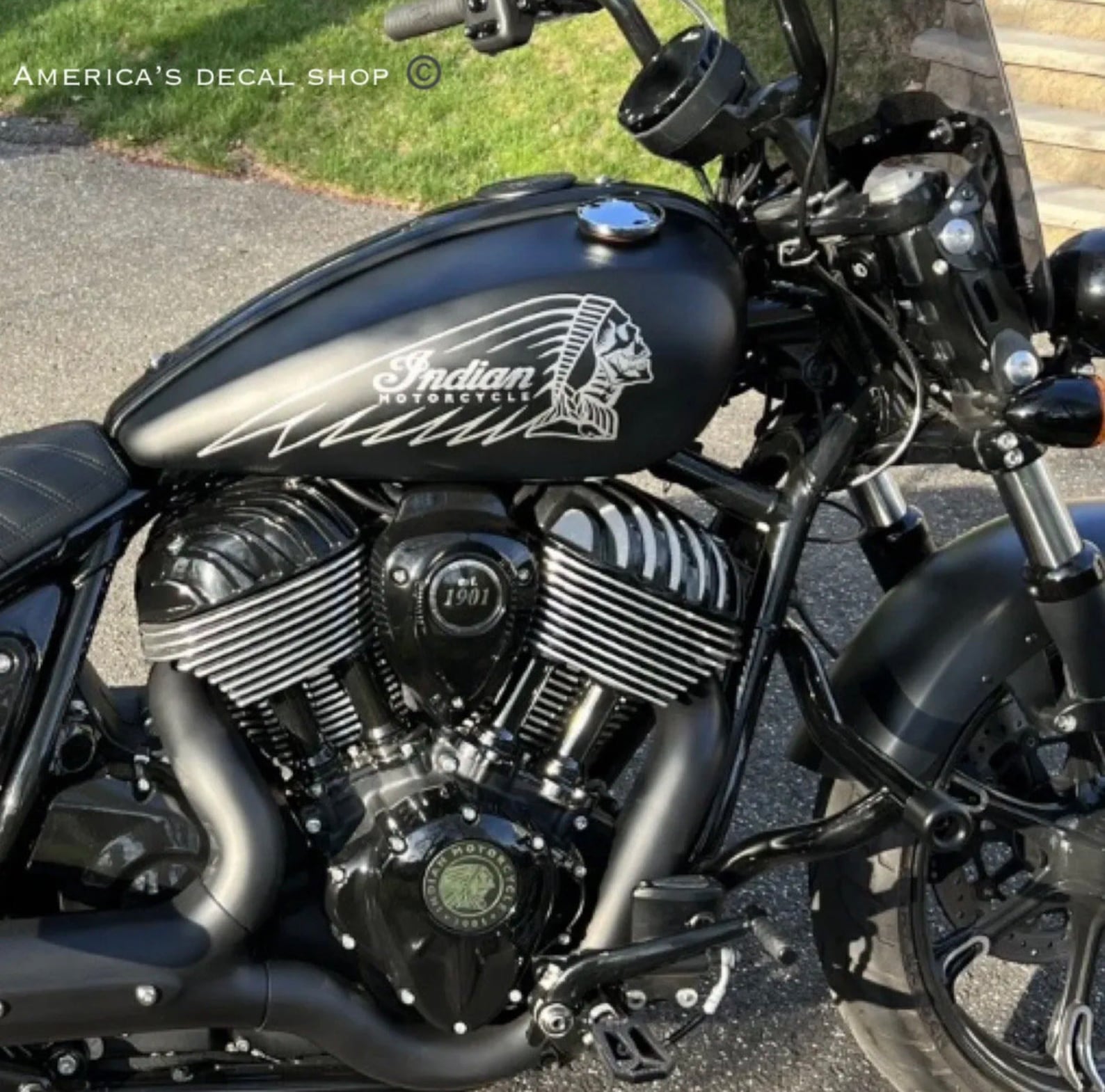 Custom Indian Motorcycle Gas Tank Decals 2PC Set New Handcrafted - Etsy