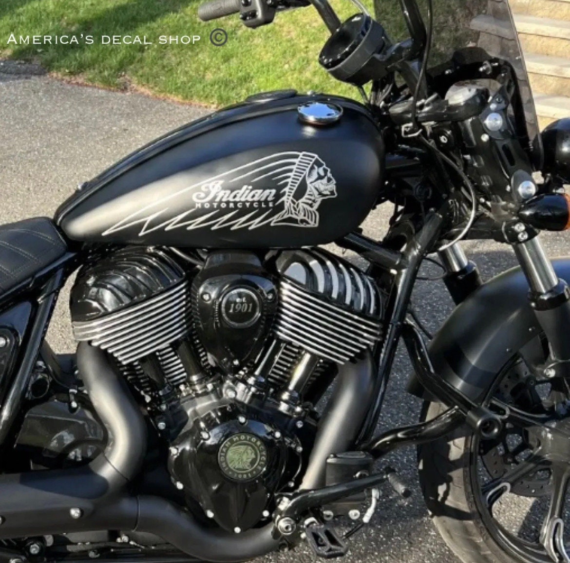 Custom Indian Motorcycle Gas Tank Decals 2PC Set New Handcrafted - Etsy