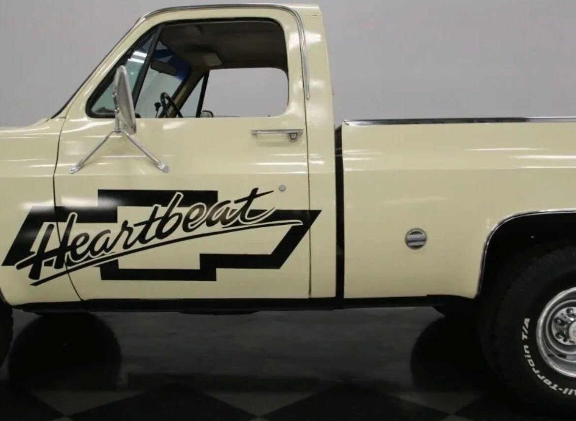 Custom Chevrolet Heartbeat Bow Tie Door Decals New 2PC Fits Chevy ...