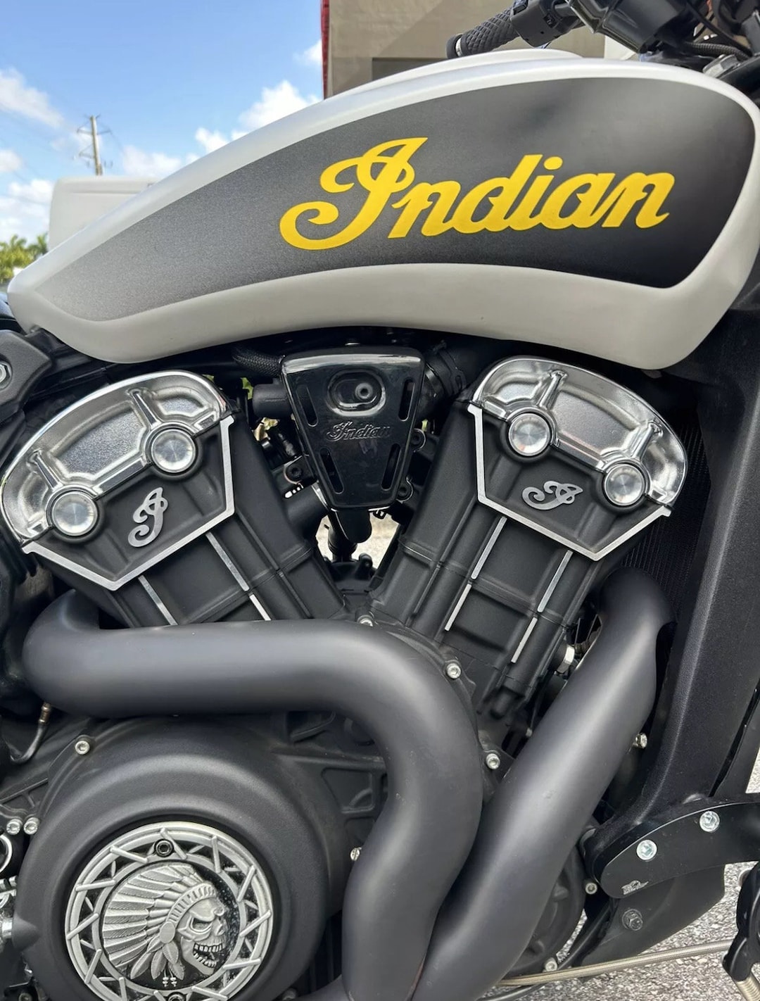 2X Indian Script Motorcycle Gas Tank Decals Round Stickers New Custom ...