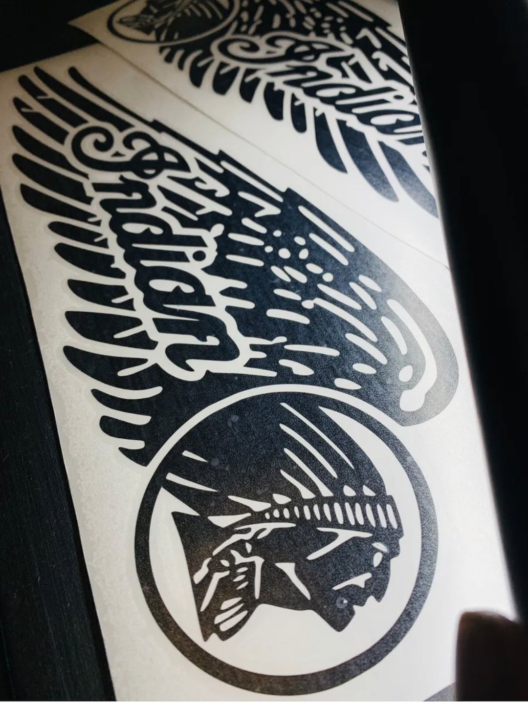 Indian Vintage Motorcycle Gas Tank Decals 2PC Set New Handcrafted ...
