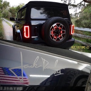 2021-2024 Custom OEM Roush 8PC Set Body Graphics Decal Kit Fits Bronco ...