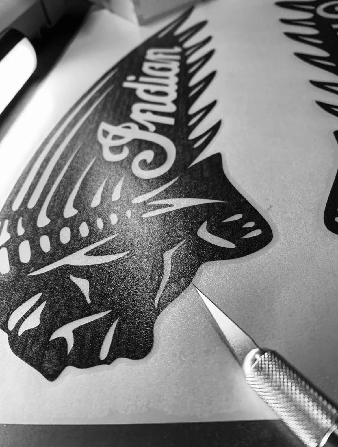 Custom Indian Hooligan Motorcycle Decals New 2PC Set Handcrafted RARE ...