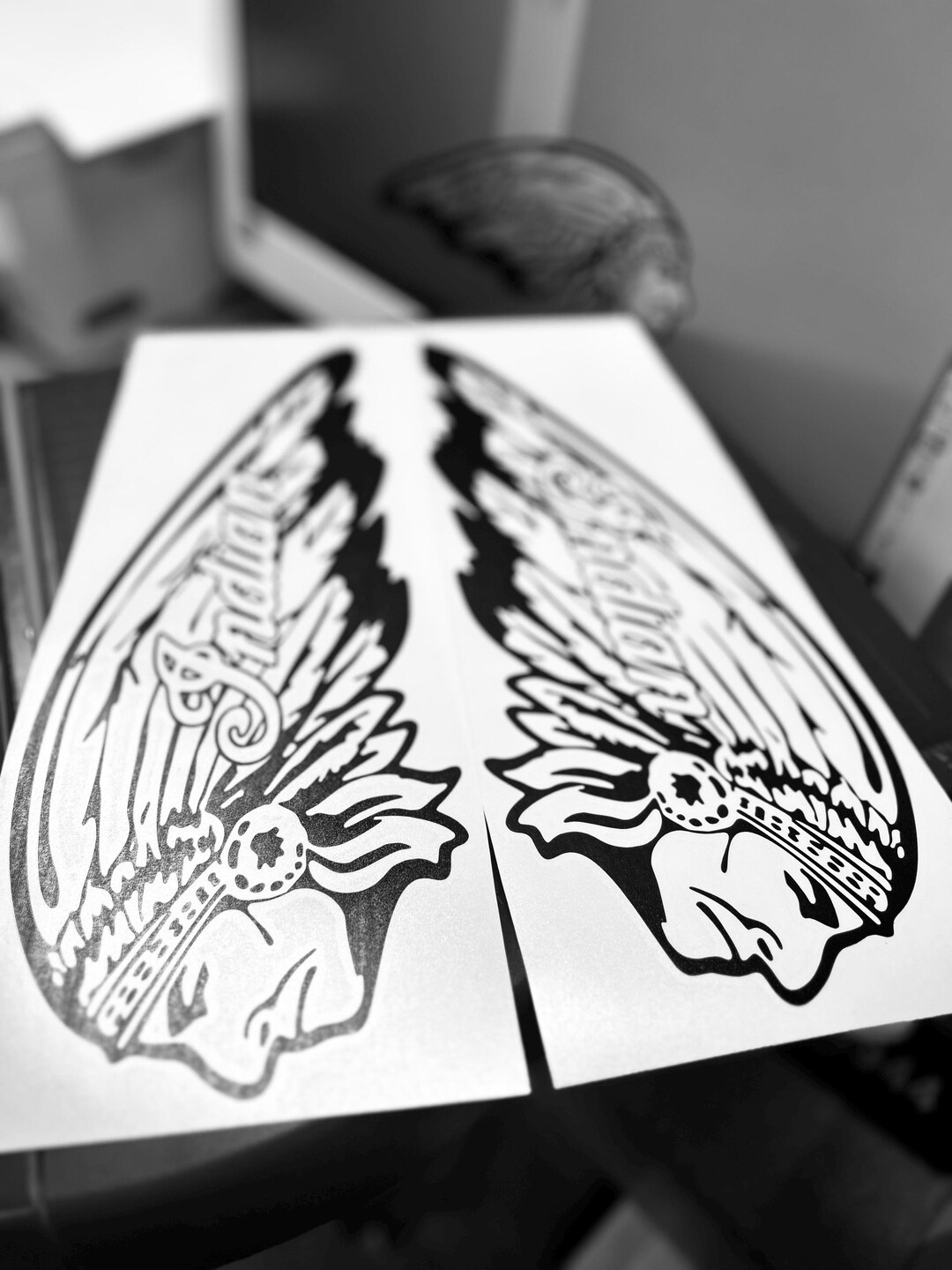 Indian Motorcycle Gas Tank Decals 2PC Set New Handcrafted Vintage OEM ...