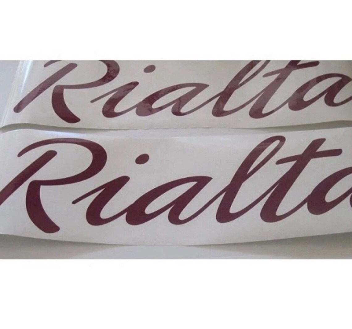Winnebago Rialta RV Trailer Decals (set of 2) – New Oracle Universal - Etsy