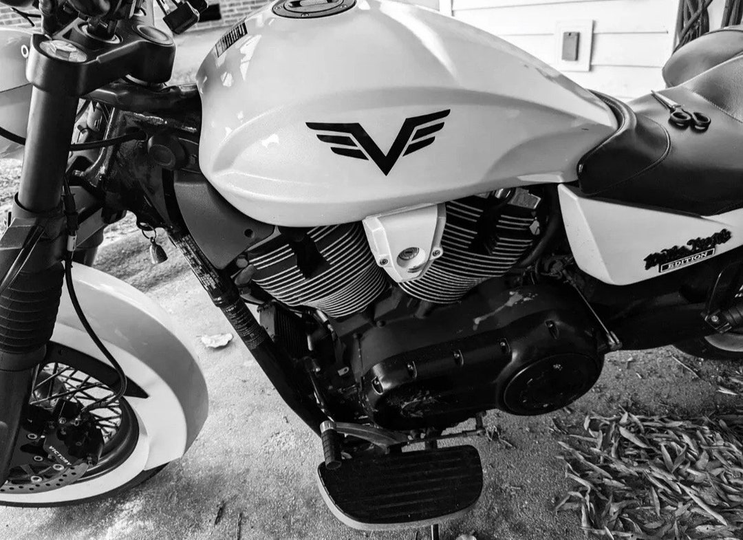 2X Victory New Insignia Motorcycle Gas Tank Decals Stickers Custom ...