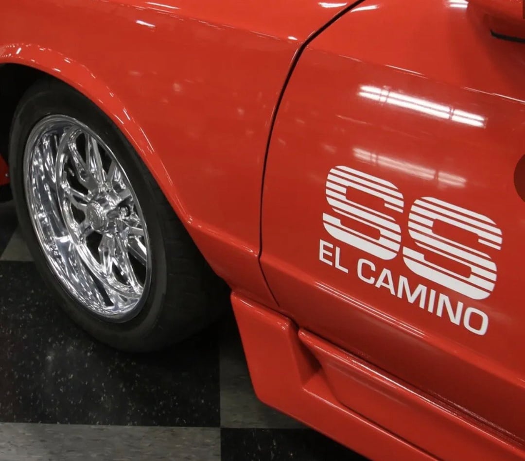 Custom Chevrolet SS EL Camino Fender Trunk Body Decals New Custom 3PC ...
