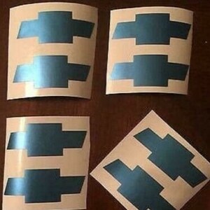 Chevrolet Chevy Bow Tie Wheel Center Cap Decals Stickers Custom New 8PC ...