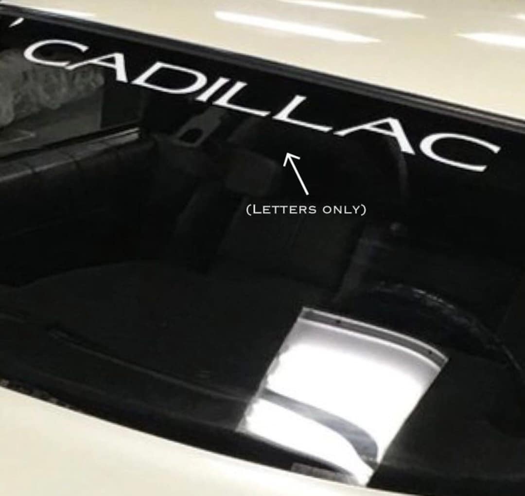 Custom Restored Cadillac Vintage Windshield Banner Decal New 1PC Fits ...