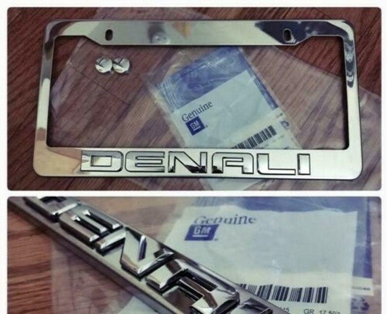 Custom Denali Tahoe Sierra 3D License Plate Frame New 1PC Fits All ...