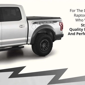 Custom OEM Handcrafted Raptor Bedside Decal Kit 2PC Set Bed Trim Decals ...