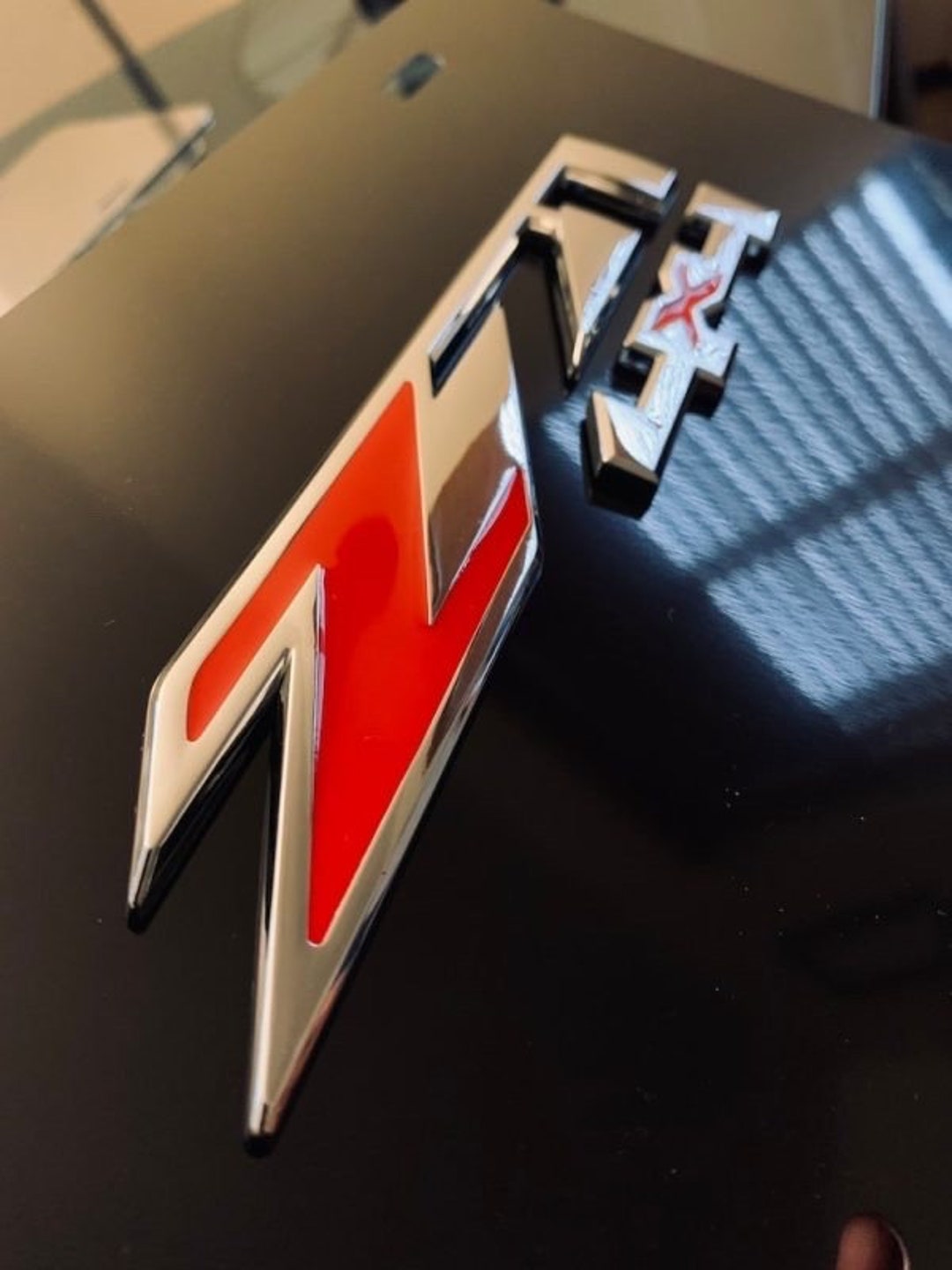 Custom Z71 4×4 off Road 3D License Plate New Black Red/chrome Aluminum ...
