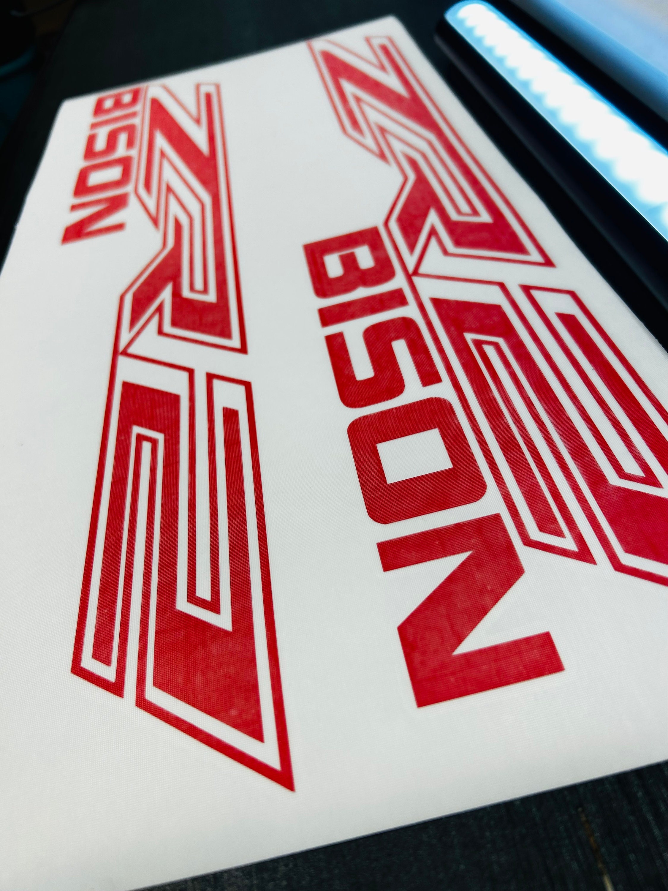 Custom Chevrolet Colorado ZR2 Bison Bedside Outline Trim Decals 2PC Set ...