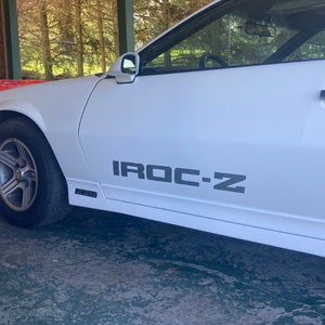 Custom IROC Z Lower Body Trim Decals New 2pc Set Fits Camaro Ss ...