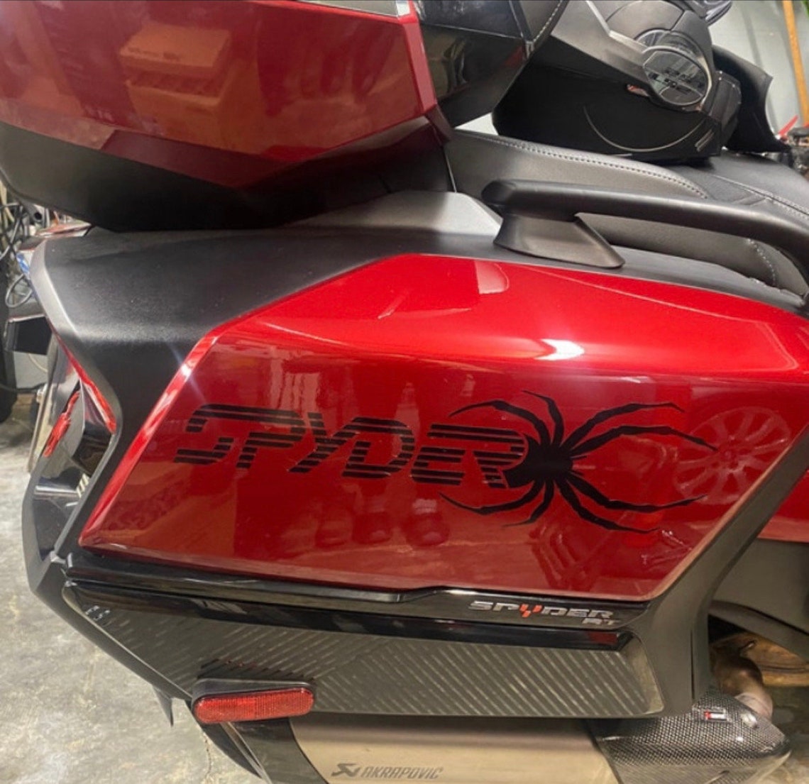 Custom Spyder Body Decals 2PC Set Vinyl High Quality New Stickers Fits ...