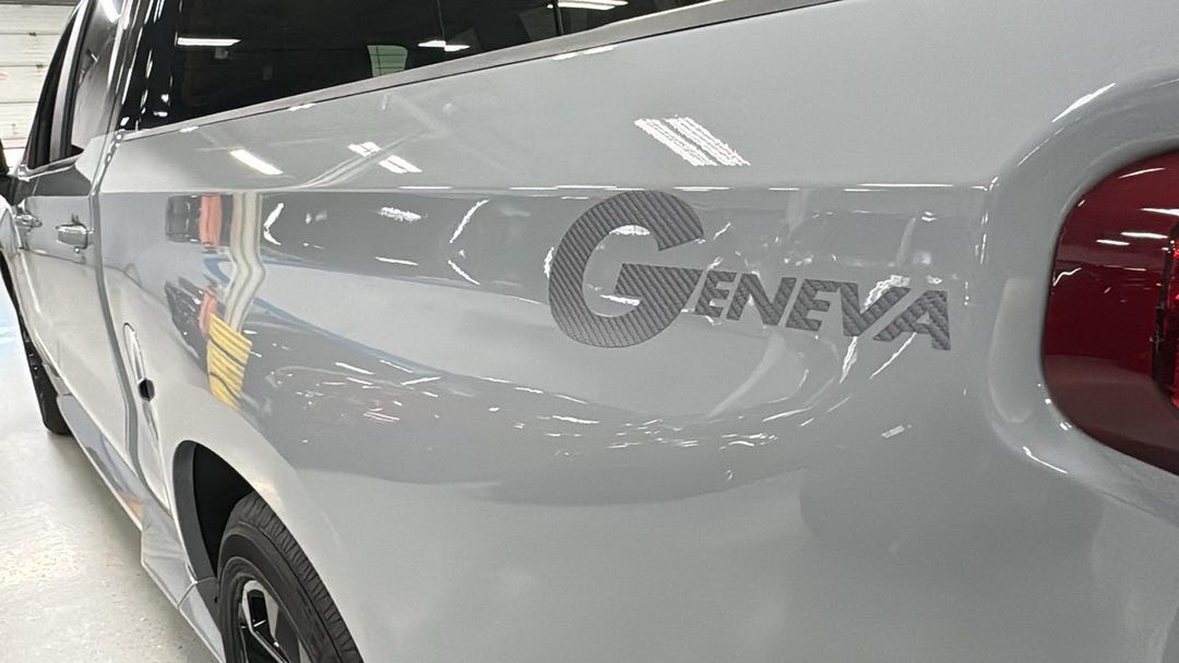 Custom OEM Chevrolet Silverado Geneva by Sherrod Bedside Vinyl Decals ...