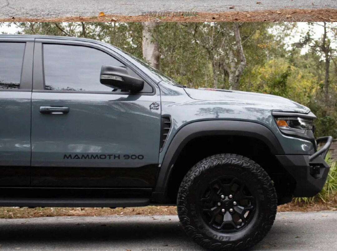 Custom Handcrafted Mammoth 900 TRX Decals Flat Graphics Decals 5PC Set ...