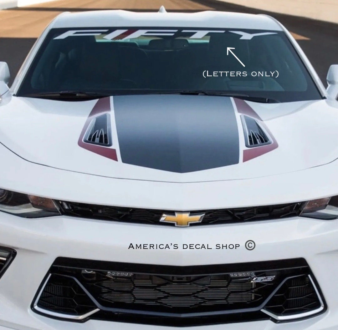 Custom Chevrolet Camaro Fifty 50th Anniversary 46” Windshield Banner ...