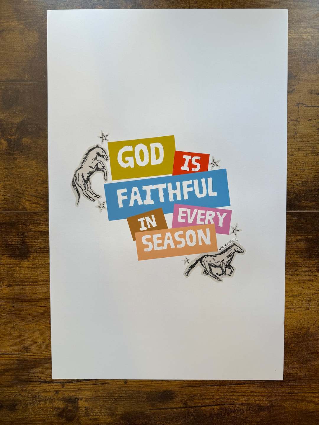 God IS Faithful in Every Season Colorful Print - Etsy