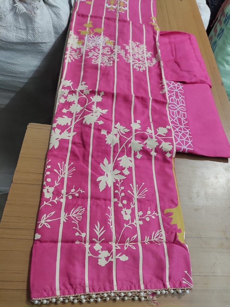 Indian Printed Traditional Kurta Set With Pant And Dupatta For Etsy