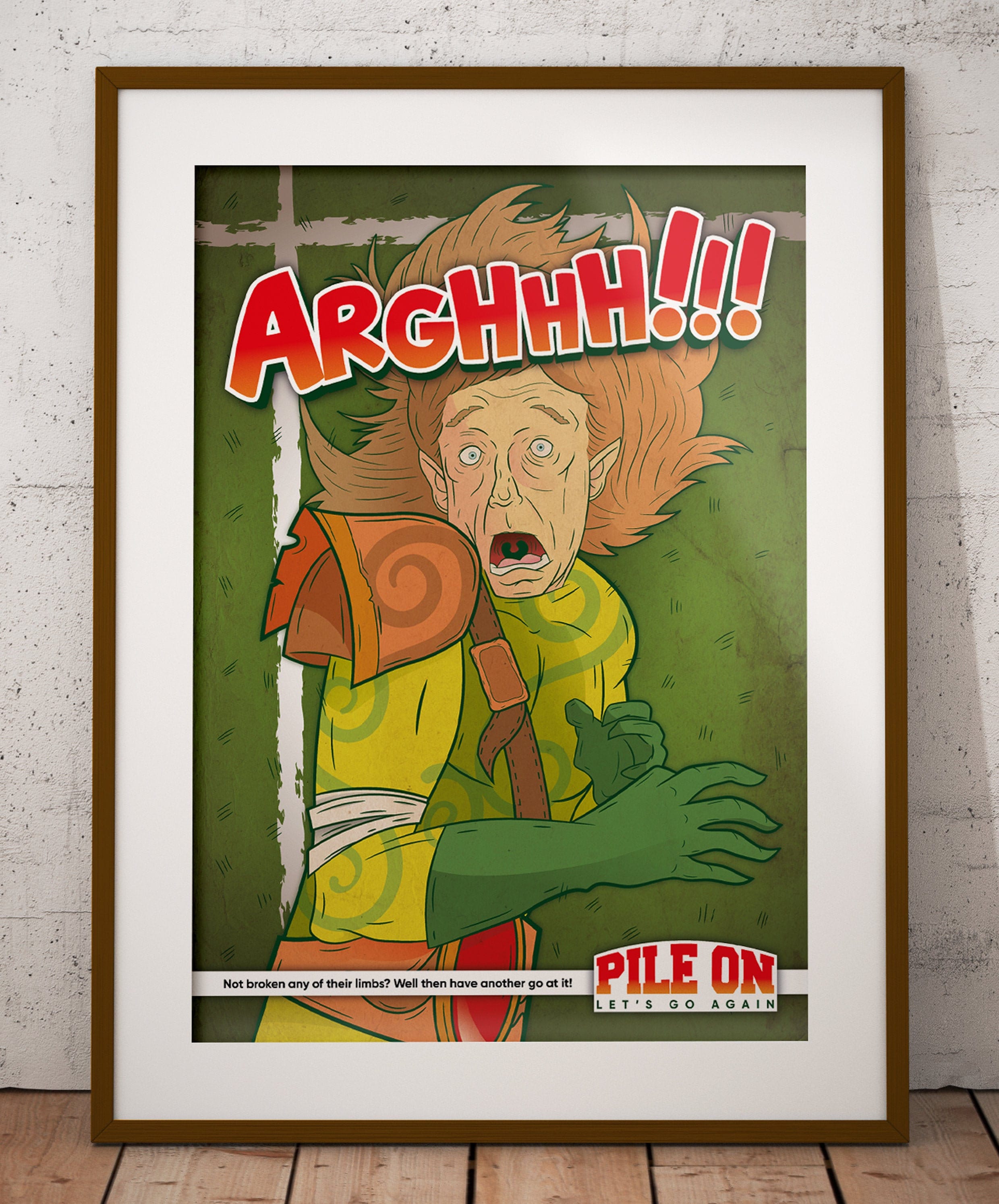 Blood Bowl Inspired 'pile On' Poster - Etsy