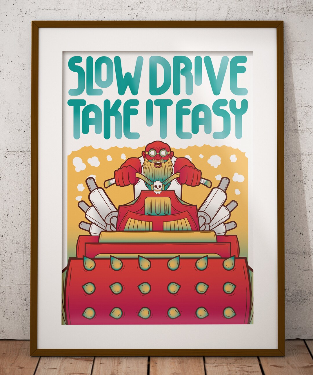 Blood Bowl Inspired 'slow Drive' Poster - Etsy