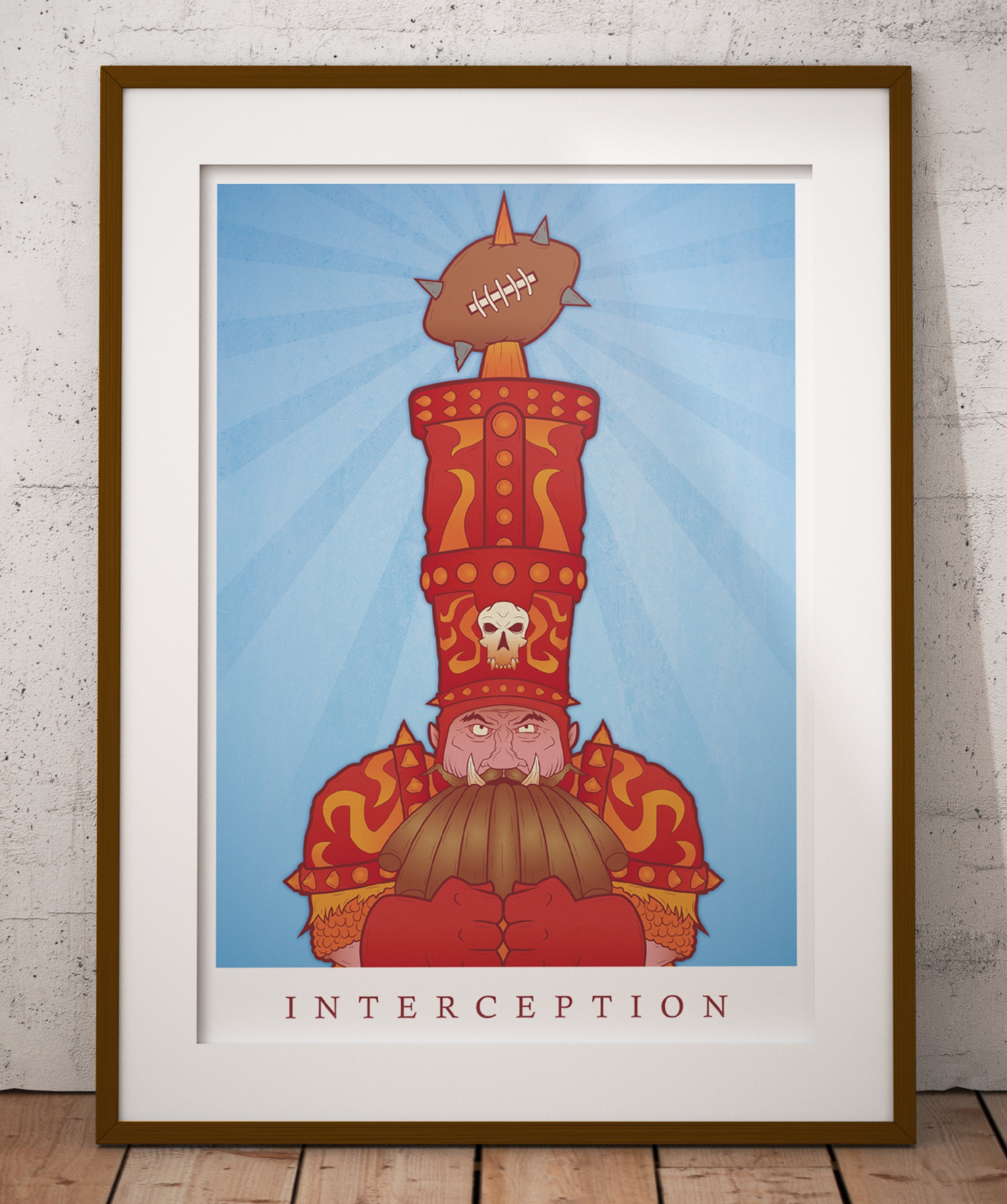 Blood Bowl Inspired 'interception' Poster - Etsy